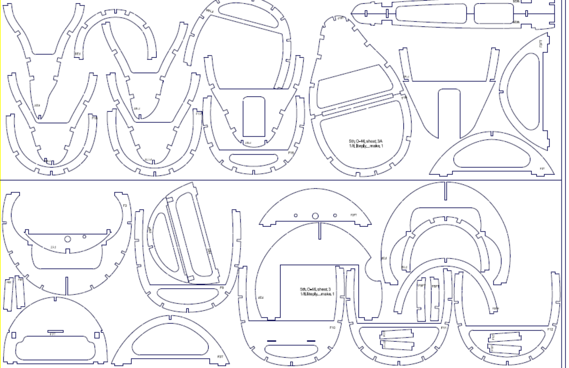 Curtiss SBC-4 Helldiver 1:6 scale Cut Files (.dwg) - Heritage Wings RC